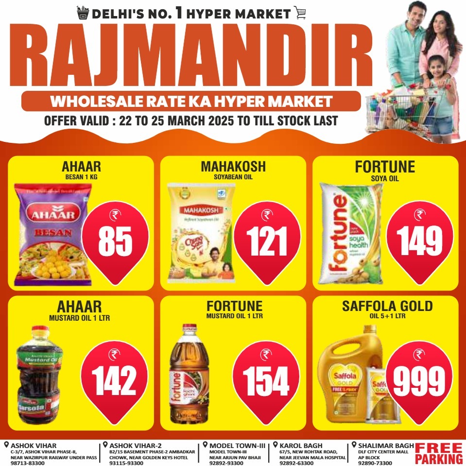 raj mandir hypermarket Rohini | North Delhi