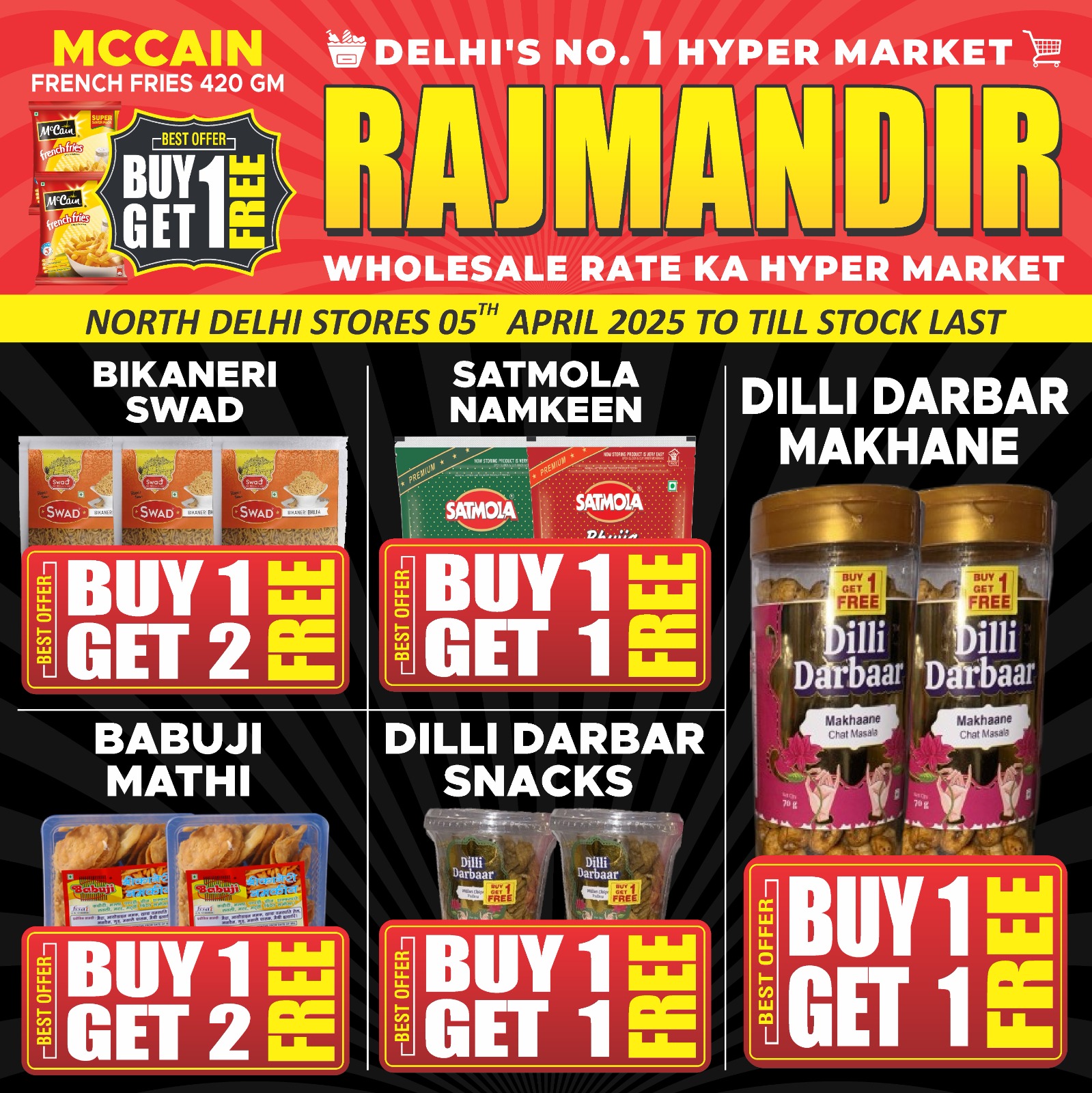 raj mandir hypermarket Rohini | North Delhi