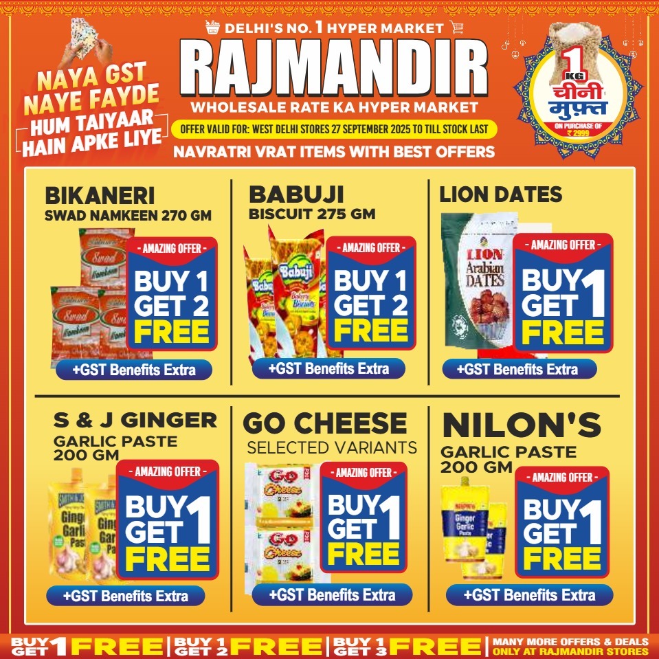 West Delhi update - Rajmandir Hypermarket